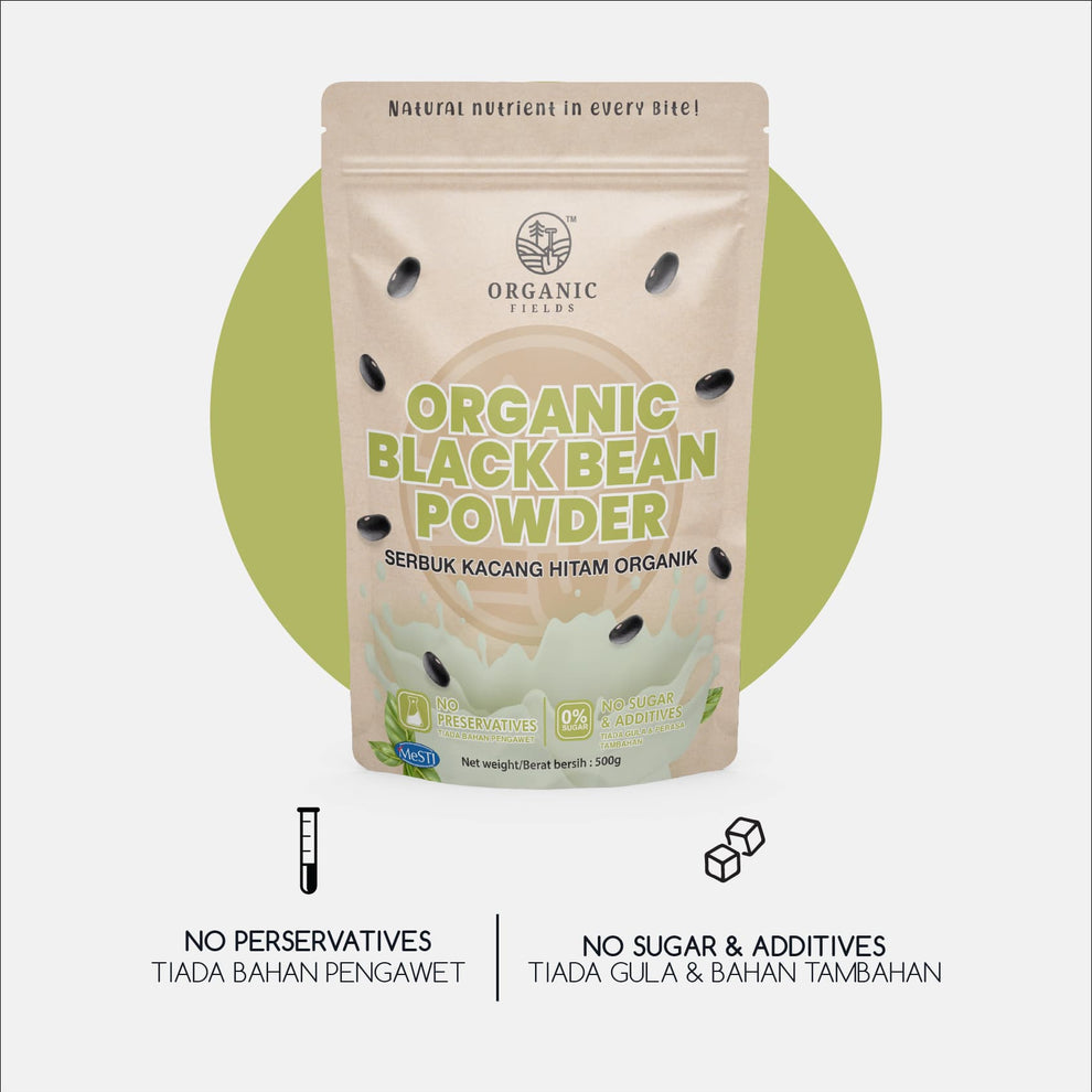 ORGANIC FIELDS Organic Black Bean Powder