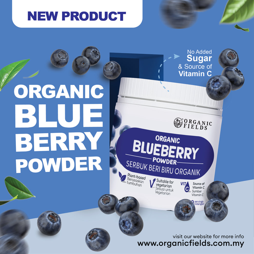 ORGANIC FIELDS Organic Blueberry Powder 120g