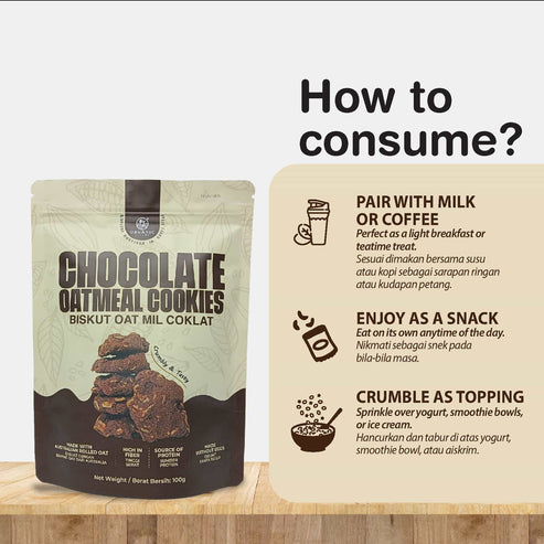 ORGANIC FIELDS Chocolate Oatmeal Cookies 100g