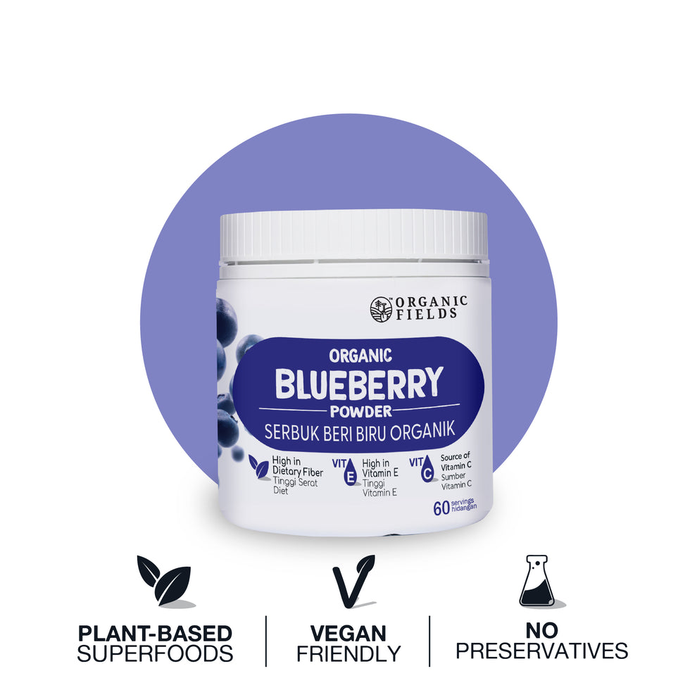 ORGANIC FIELDS Organic Blueberry Powder 120g