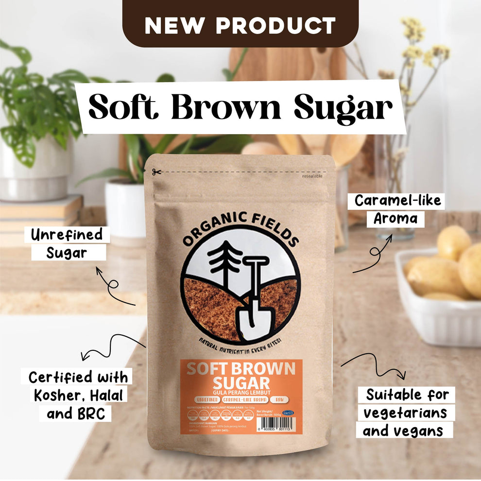 Dark Brown Soft Sugar 400g – ORGANIC FIELDS