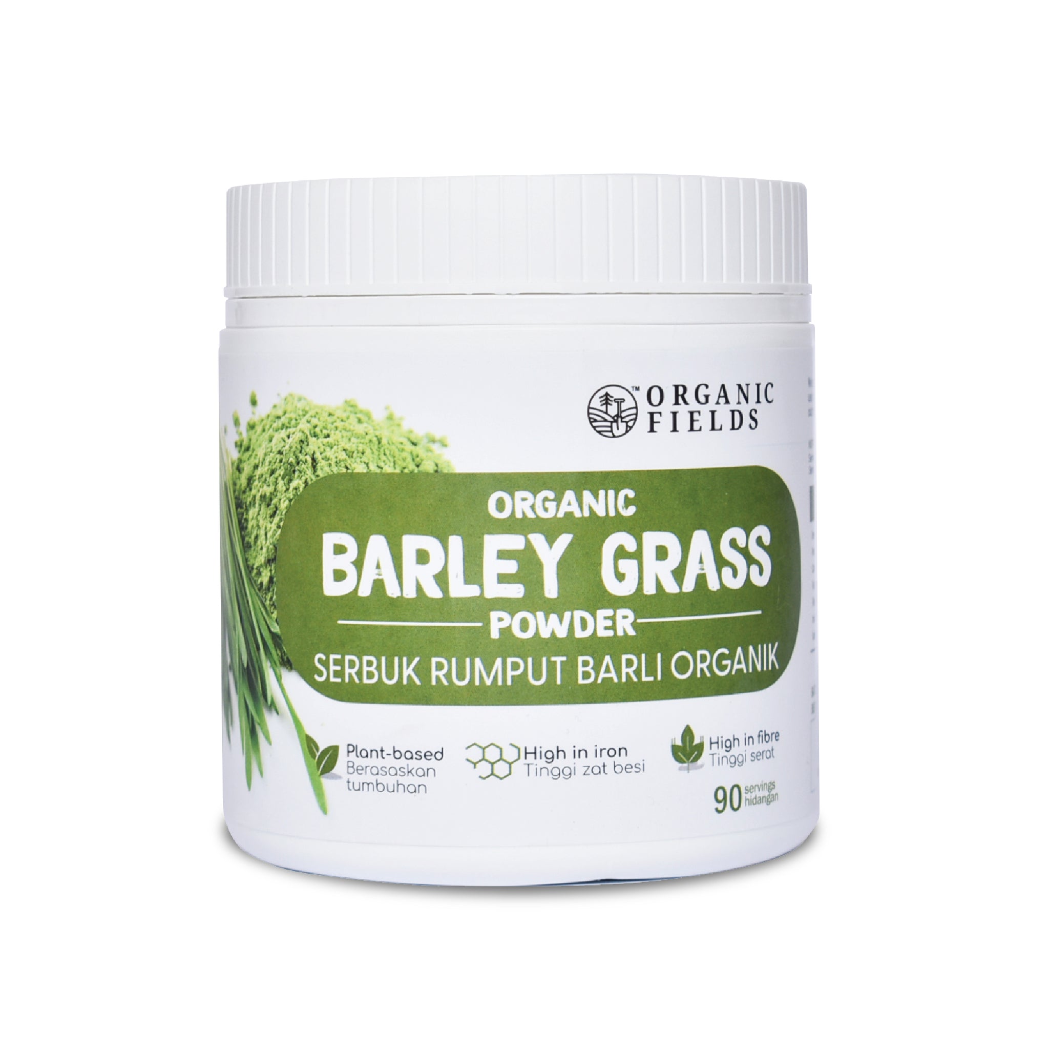 Organic Barley Grass Powder 180gm – ORGANIC FIELDS
