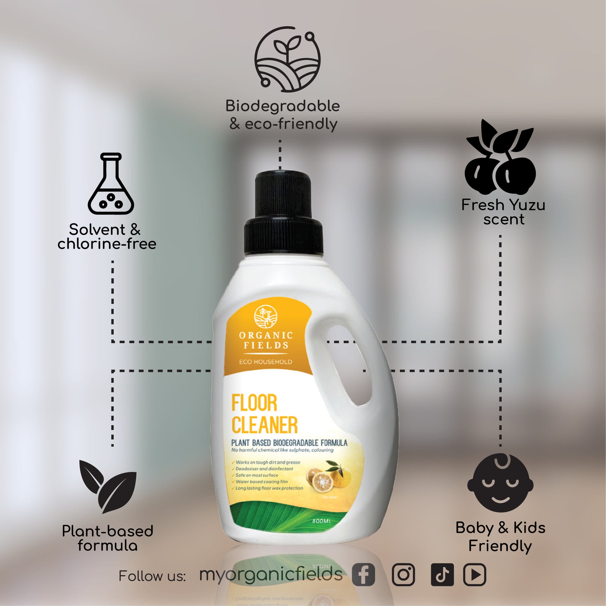 Floor Cleaner 800ML – ORGANIC FIELDS