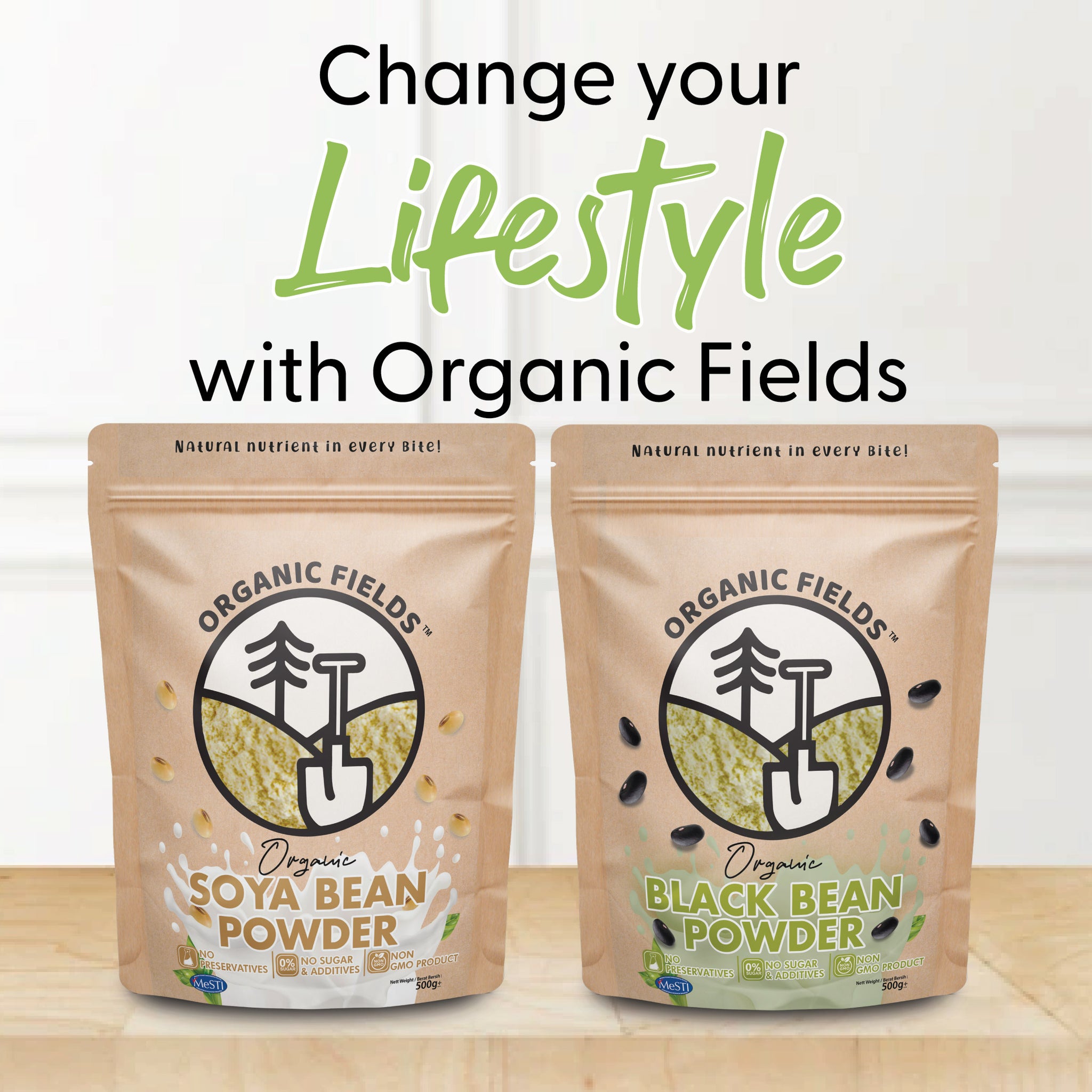 Organic Black Bean Powder 500gm – ORGANIC FIELDS